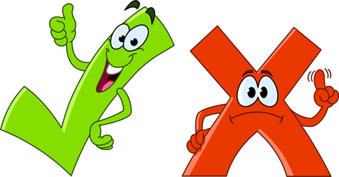 Cartoon Correct Tick Vector Images (over 1,300)