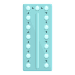 Female contraceptive icon cartoon birth Royalty Free Vector