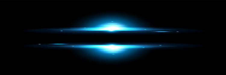Blue light flash lines Royalty Free Vector Image