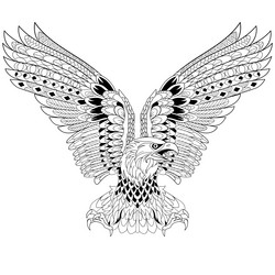 Falcon Doodle Vector Images (over 260)