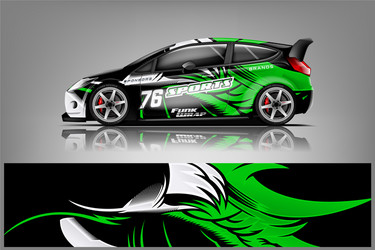 Wrap car design theme template Royalty Free Vector Image