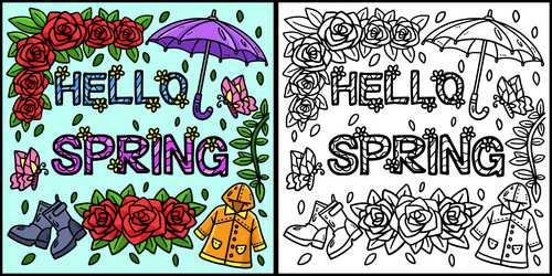 Hello Coloring Page Vector Images (over 950)