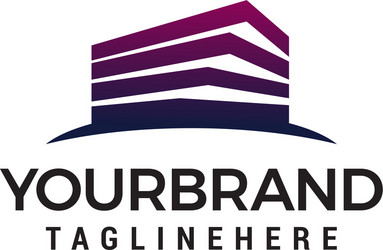 Building architecture logo design Royalty Free Vector Image
