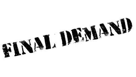 Final demand rubber stamp Royalty Free Vector Image