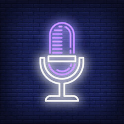 Air Neon Microphone Vector Images (over 1,000)
