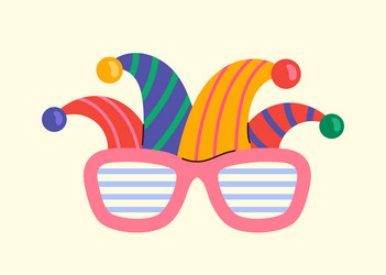 Carnival glasses concept Royalty Free Vector Image