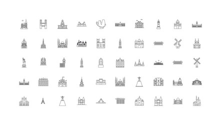Famous Landmarks Vector Images (over 72,000)