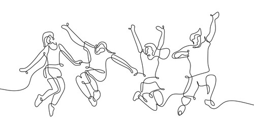 Hand raising doodle drawing of people ovation Vector Image