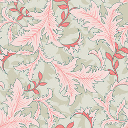 Rococo botanical garden seamless pattern Vector Image