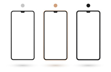 Realistic smartphone phone screen mock up Vector Image