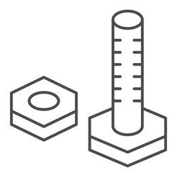 Structural Screw Nut Bolt Vector Images (81)