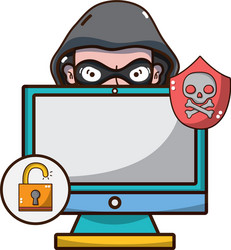Threat Cartoon Cybersecurity Vector Images (over 410)