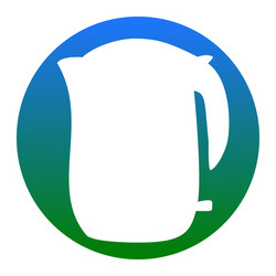 Electric kettle sign Royalty Free Vector Image