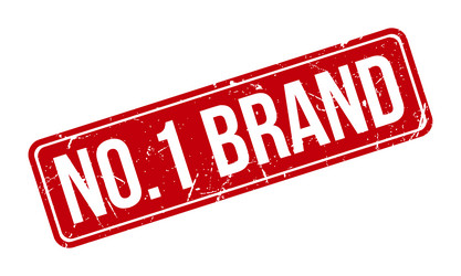 No1 brand rubber stamp red brand rubber Royalty Free Vector