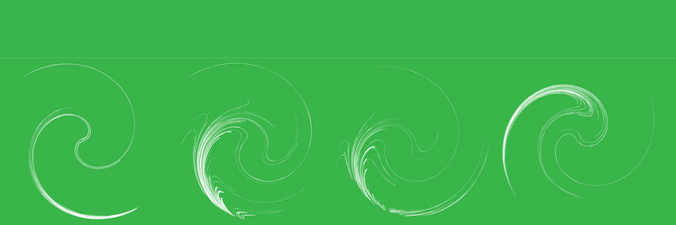 Organic weed grass like curvy wavy lines Vector Image