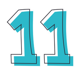 Number Eleven Vector Images (over 990)