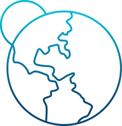 Earth world symbol Royalty Free Vector Image - VectorStock