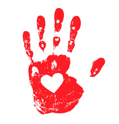 Heart Love Handprint Vector Images (over 150)