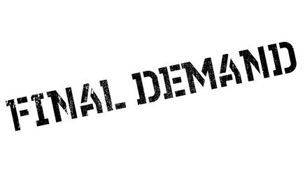 Final demand rubber stamp Royalty Free Vector Image