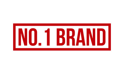 No1 brand rubber stamp red brand rubber Royalty Free Vector
