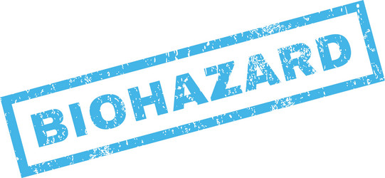 Biohazard rubber stamp Royalty Free Vector Image