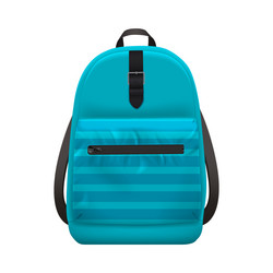 Realistic bunny backpack composition Royalty Free Vector