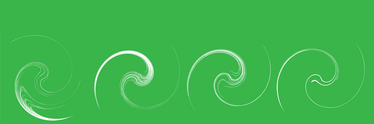 Organic weed grass like curvy wavy lines Vector Image