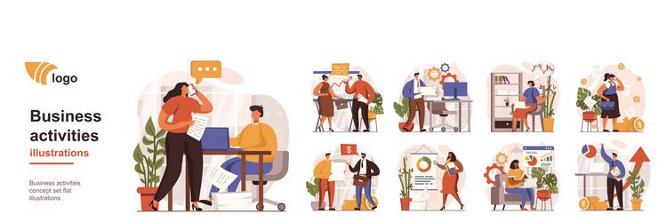 Business Activities Vector Images (over 90,000)