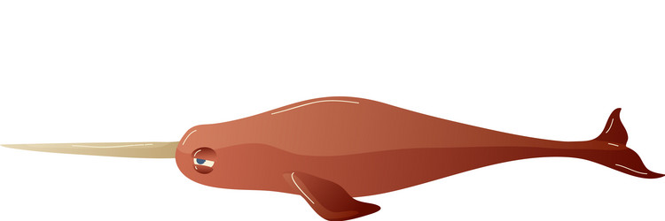 Cartoon shark on white background water life Vector Image