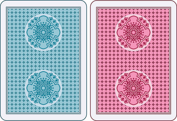 Tarot cards reverse side with esoteric and mystic Vector Image