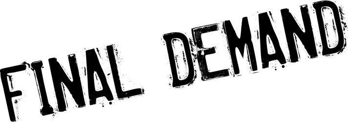 Final demand rubber stamp Royalty Free Vector Image