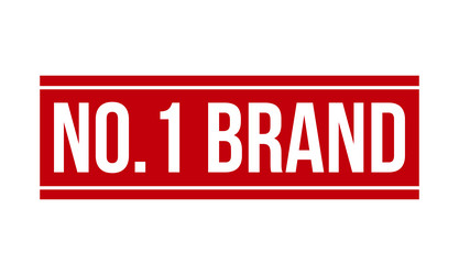 No1 brand rubber stamp red brand rubber Royalty Free Vector