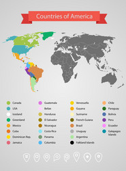 Global Digital Divide World Map Infographic Vector Image