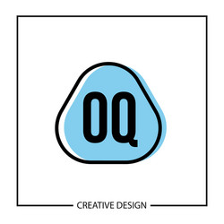 Initial letter oq logo template design Royalty Free Vector