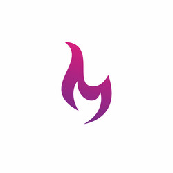 M logo with purple color combination Royalty Free Vector