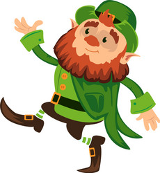 Leprechaun cartoon character set for saint Vector Image
