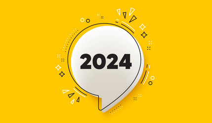 2024 year icon event schedule annual date Vector Image