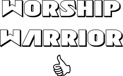 Bible verse design - mighty warrior Royalty Free Vector