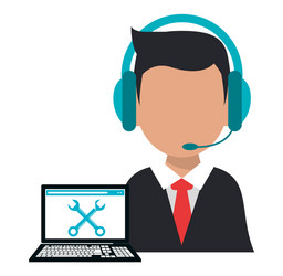 Time call center logo icon design Royalty Free Vector Image