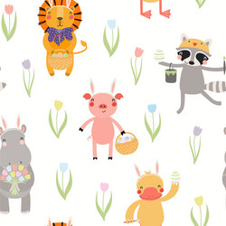 Textured dogs pattern Royalty Free Vector Image