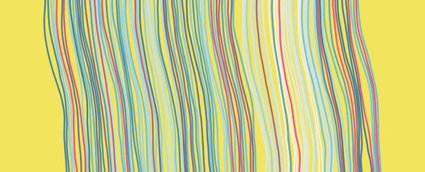 Irregular vertical lines pattern in perspective Vector Image