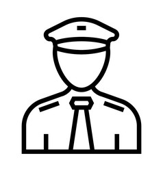 Driver line icon Royalty Free Vector Image - VectorStock