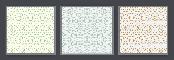 Set of seamless abstract minimal patterns Vector Image