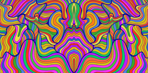 Psychedelic infinity Royalty Free Vector Image