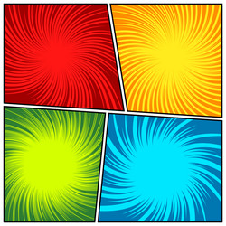 Comic book vertical template Royalty Free Vector Image