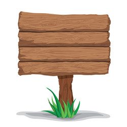 Tree trunk wooden signboard Royalty Free Vector Image