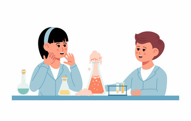 Kids Doing Experiment Cartoon Vector Images (over 350)