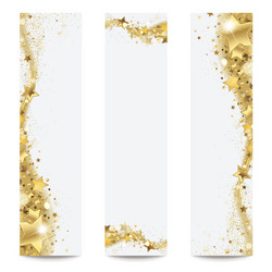 Background with gold stars Royalty Free Vector Image