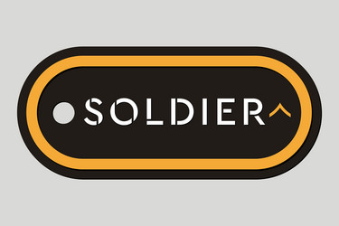 Military token emblem army badge design Royalty Free Vector