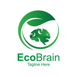 Safe brain logo design template Royalty Free Vector Image